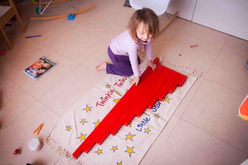 LISTONES ROJOS MONTESSORI DIY - Cursos Montessorizate